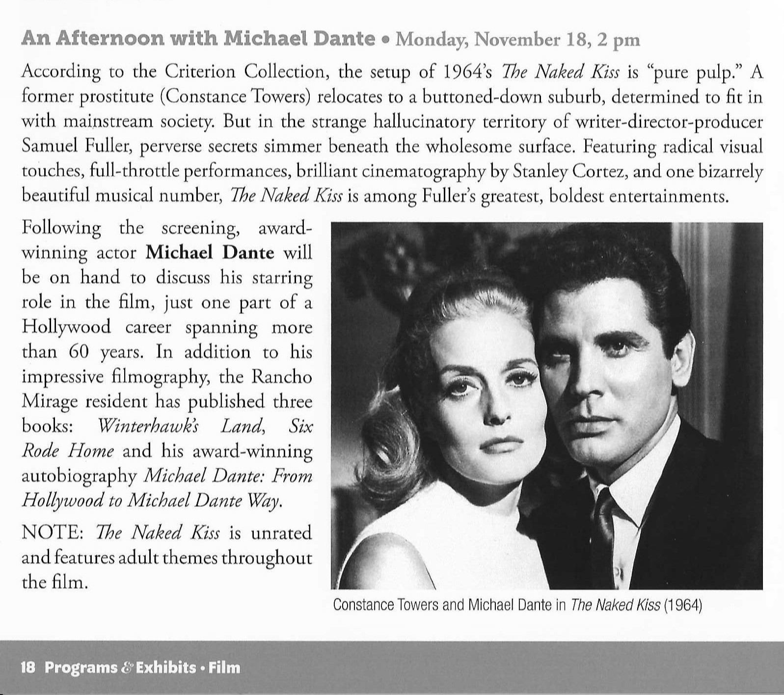 Award Winning Actor/Award Winning Author Michael Dante – Appearing at ...